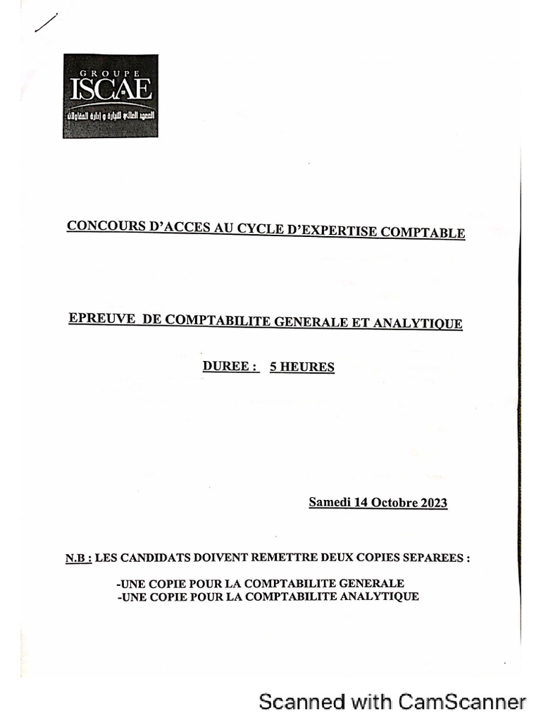 Annale CEC 2023 | PDF