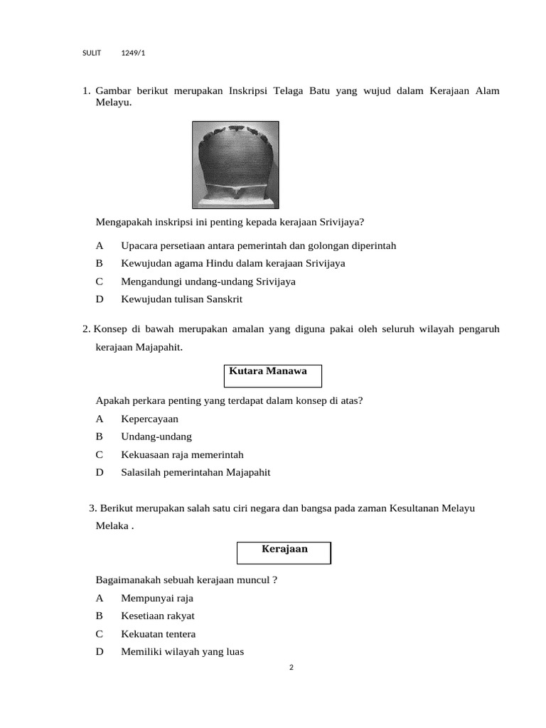 SOALAN OBJEKTIF PPT f4 2022 | PDF