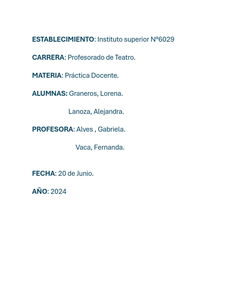 parcial pr-ctica docente 1 (1) | PDF | Maestros | Aprendizaje