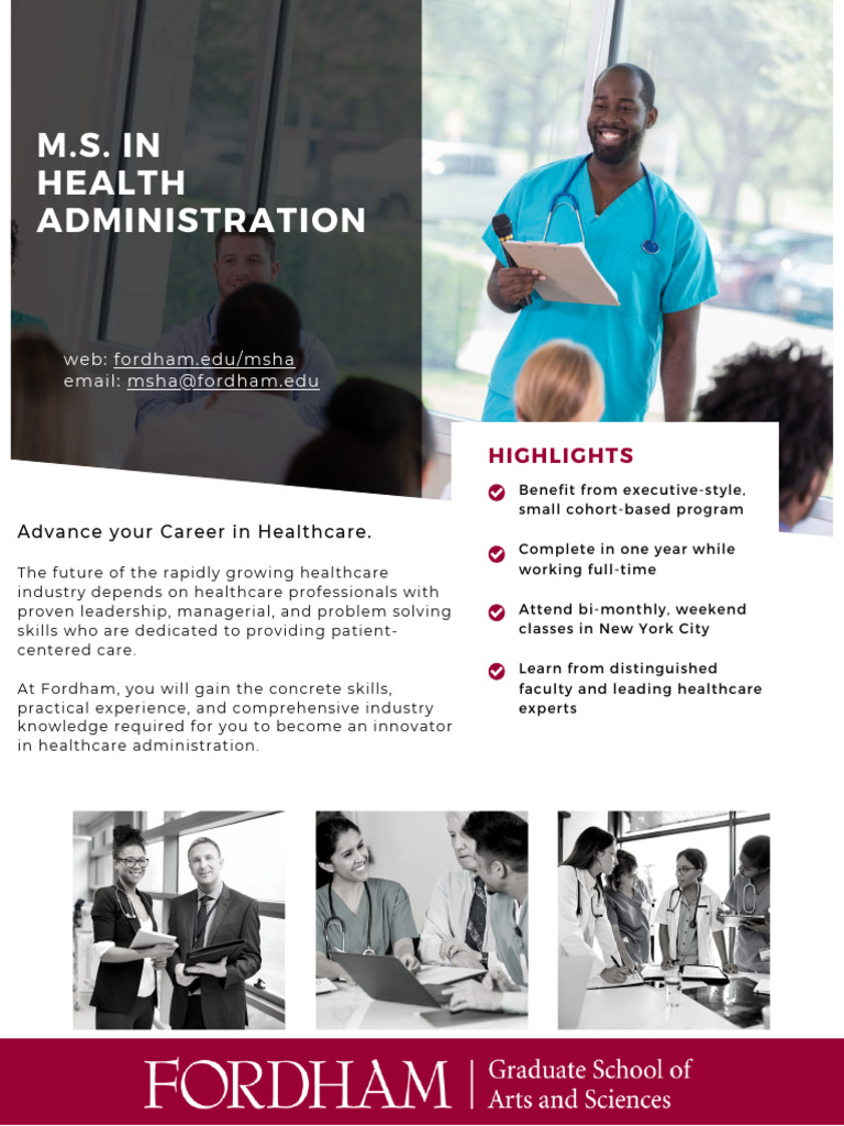 M.S. in Health Administration Program | PDF | Health Care | Leadership