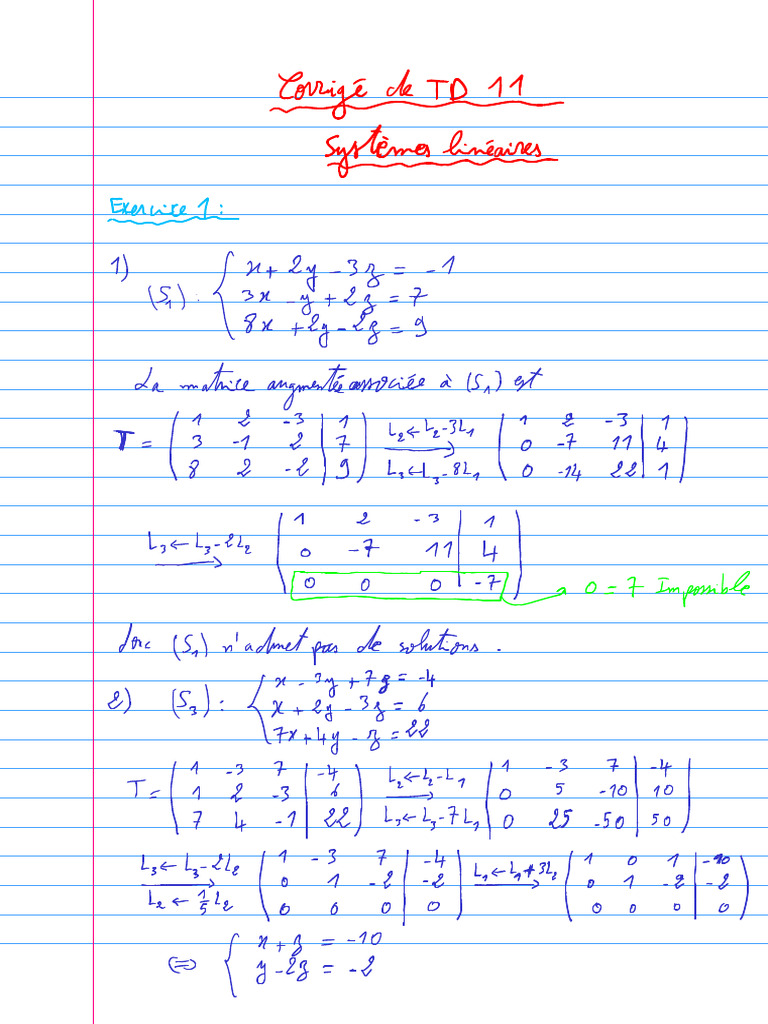 Correction de TD 11 | PDF