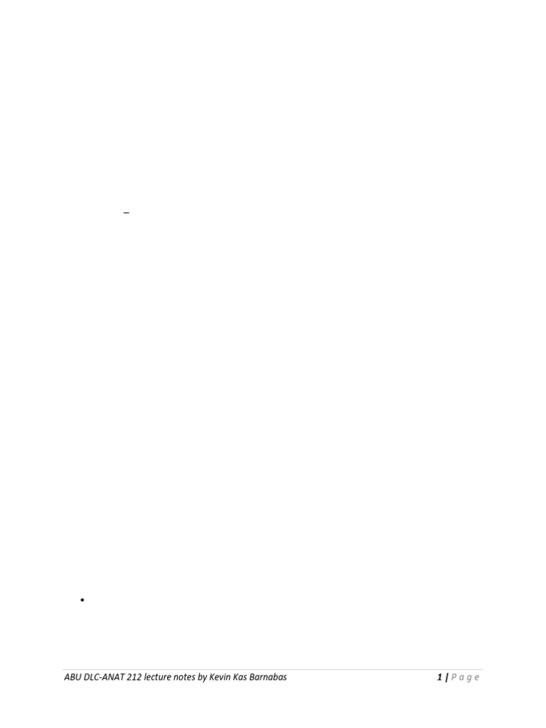 ANAT 212 MODULE 1-Study Session 1 | PDF | Heart | Heart Valve