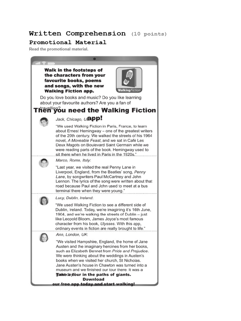 3ESO-Written Comprehension | PDF