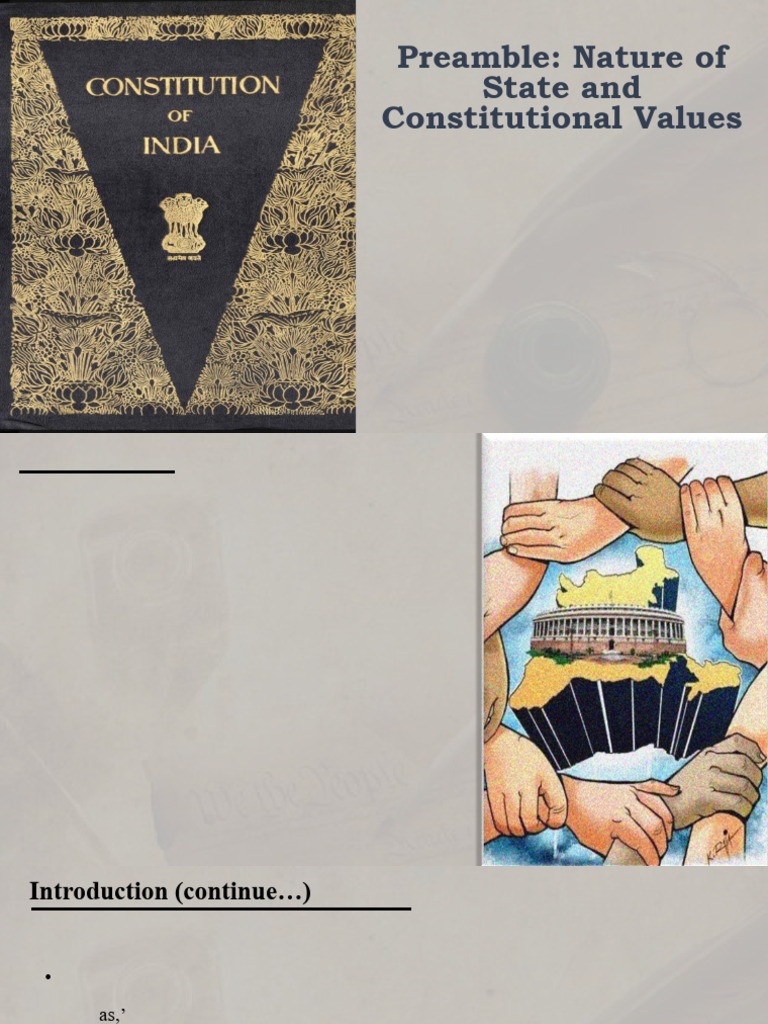 Preamble, Pol - SC Minor, UG Sem1 | PDF | Democracy | Political Ideologies