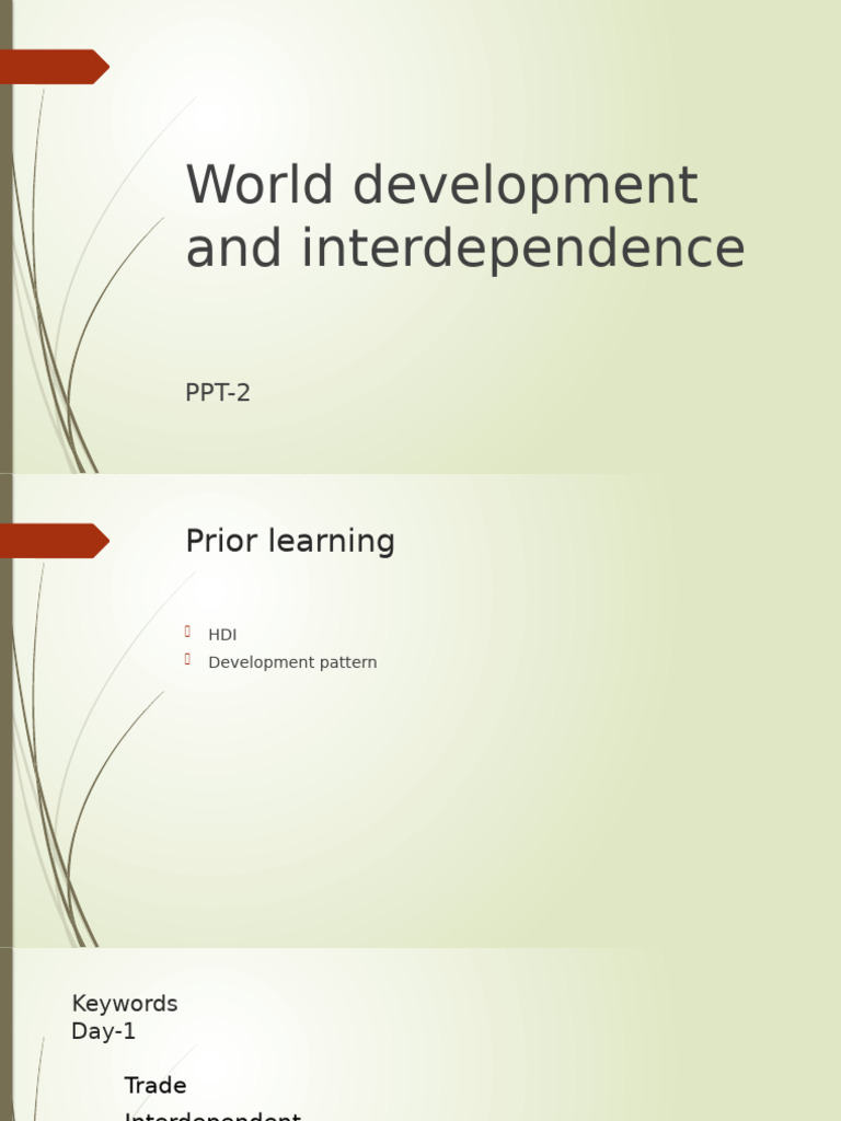 World Trade Patterns and Interdependence | PDF | Balance Of Trade ...