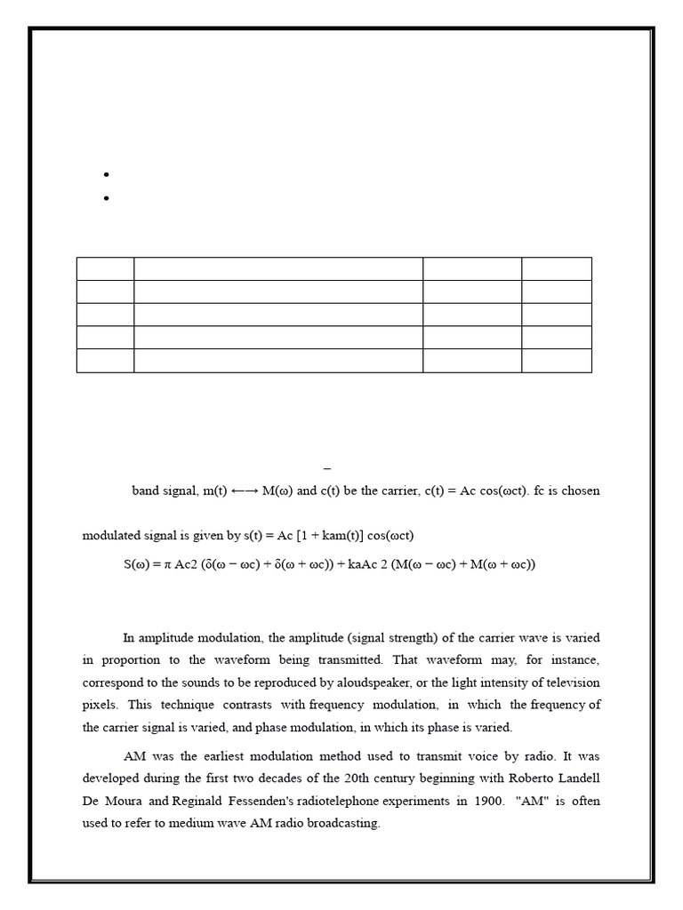 EXP-1_RHS | PDF | Modulation | Broadcast Engineering