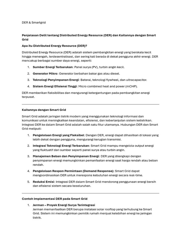 DER & Smartgrid | PDF