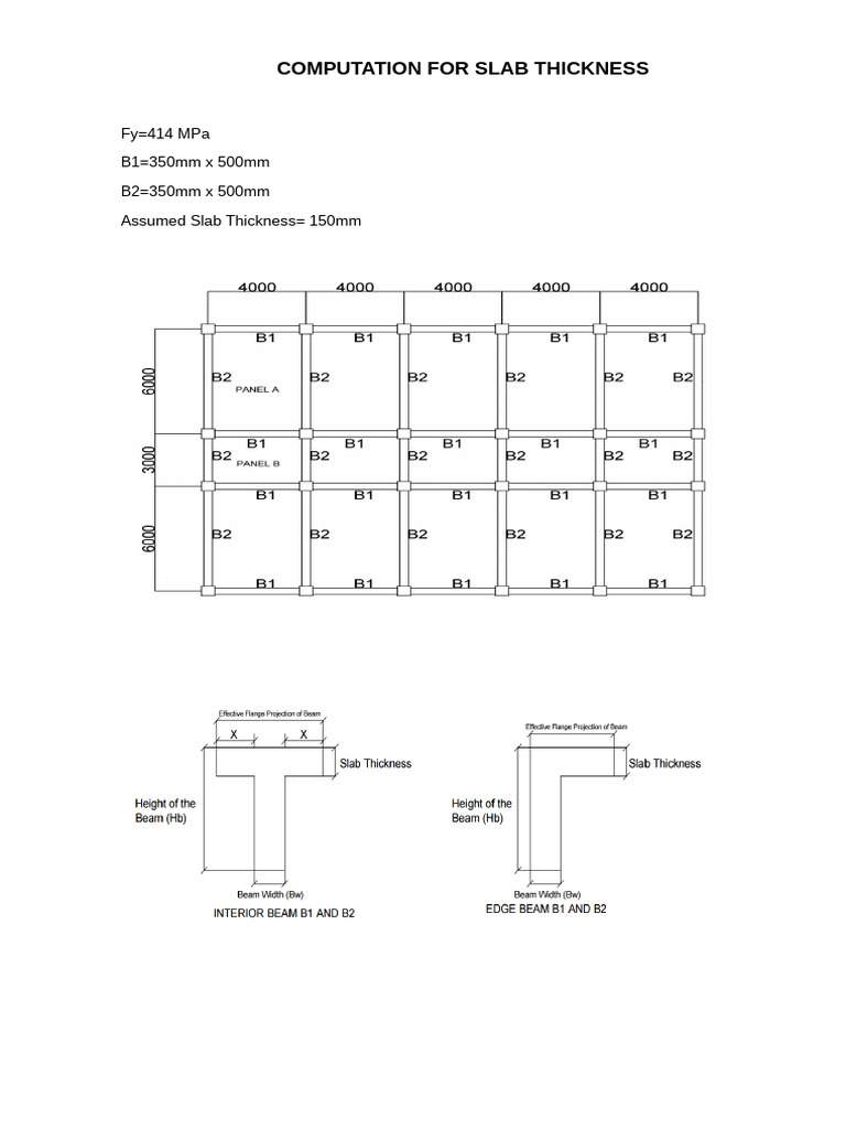 Slab Thickness Calculation Guide | PDF