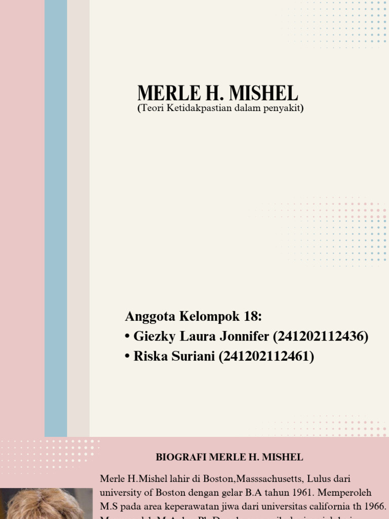 Teori Merle H. Mishel Kel 18 PDF | PDF