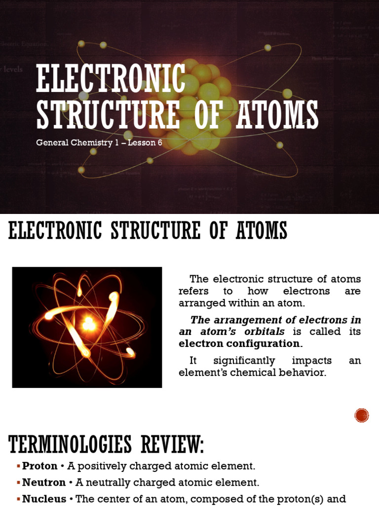 Understanding Atomic Electron Structure | PDF | Electron Configuration ...