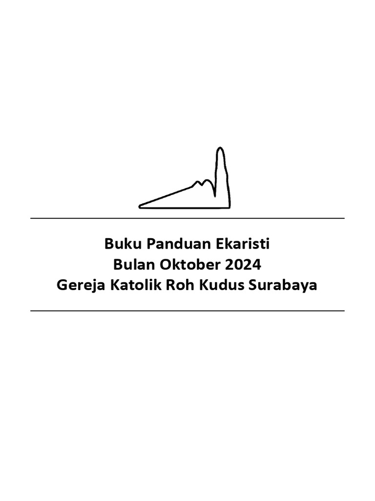 Buku Misa Oktober 2024 Surabaya | PDF