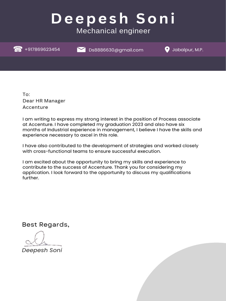 Deepesh Soni: Mechanical Engineer | PDF