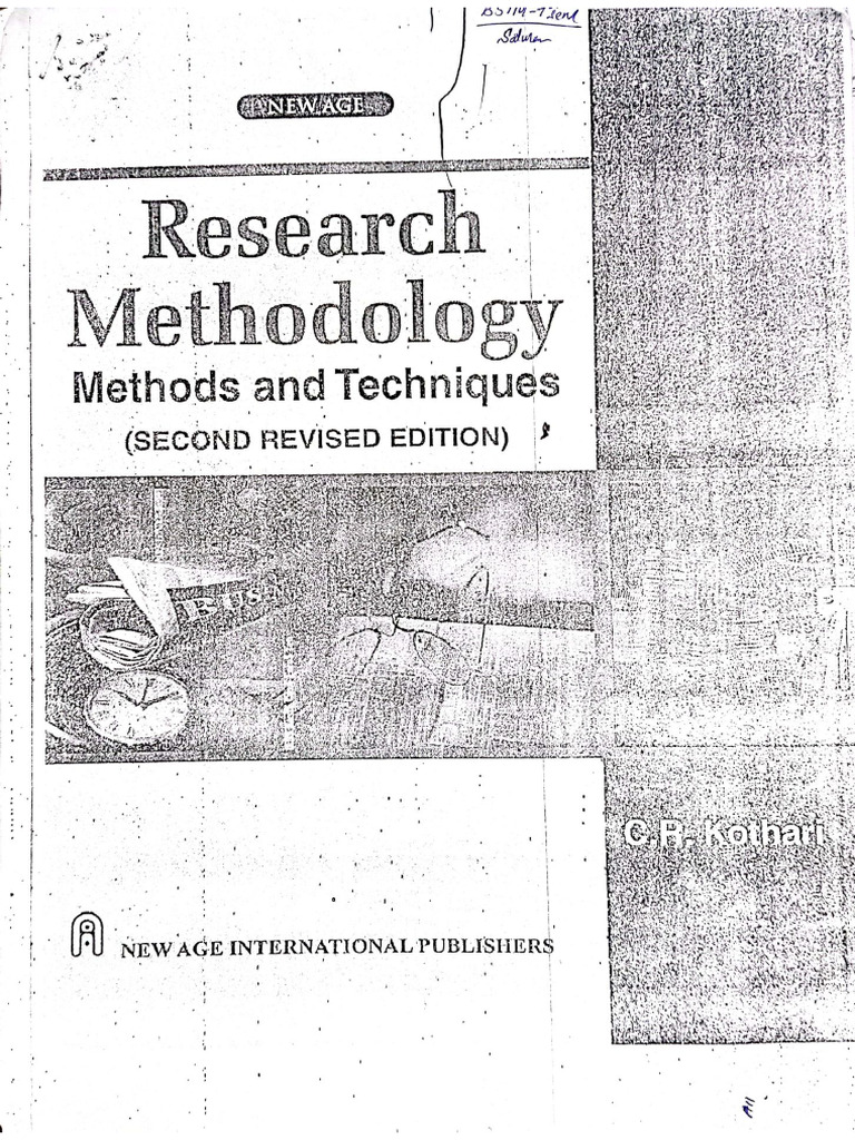 Research Methodology Method and Techniques | PDF