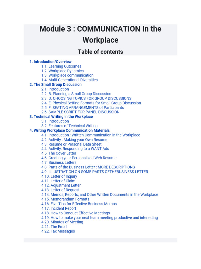 PurComm Module 3 Lesson 3 & 4 | PDF | Memorandum | Communication