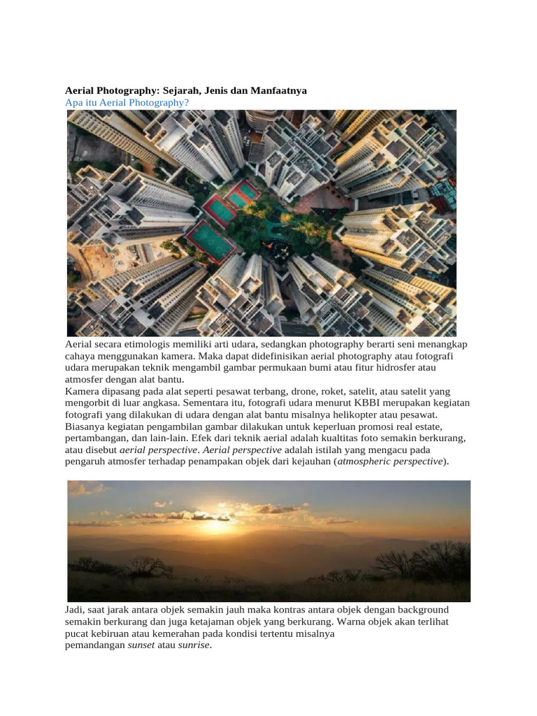 Aerial Photography | PDF