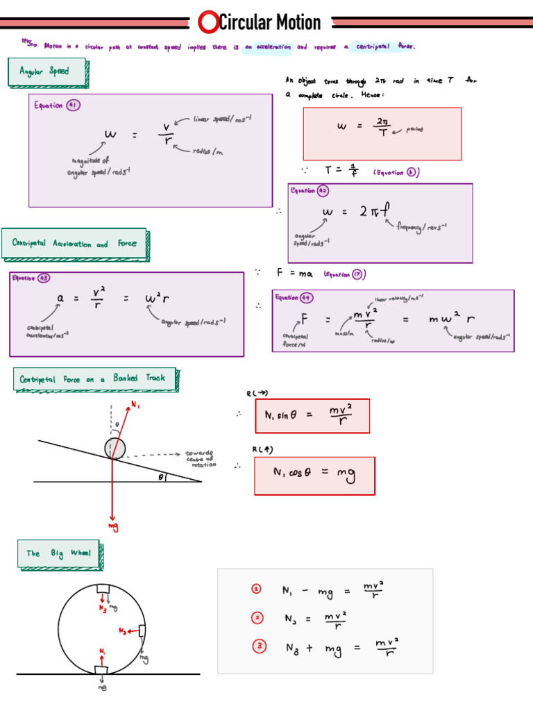 Circular Motion - FactRecall | PDF | Acceleration | Theory Of Relativity