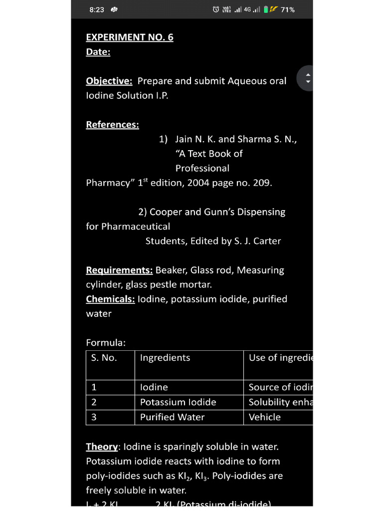 Pharma Practical 2 | PDF
