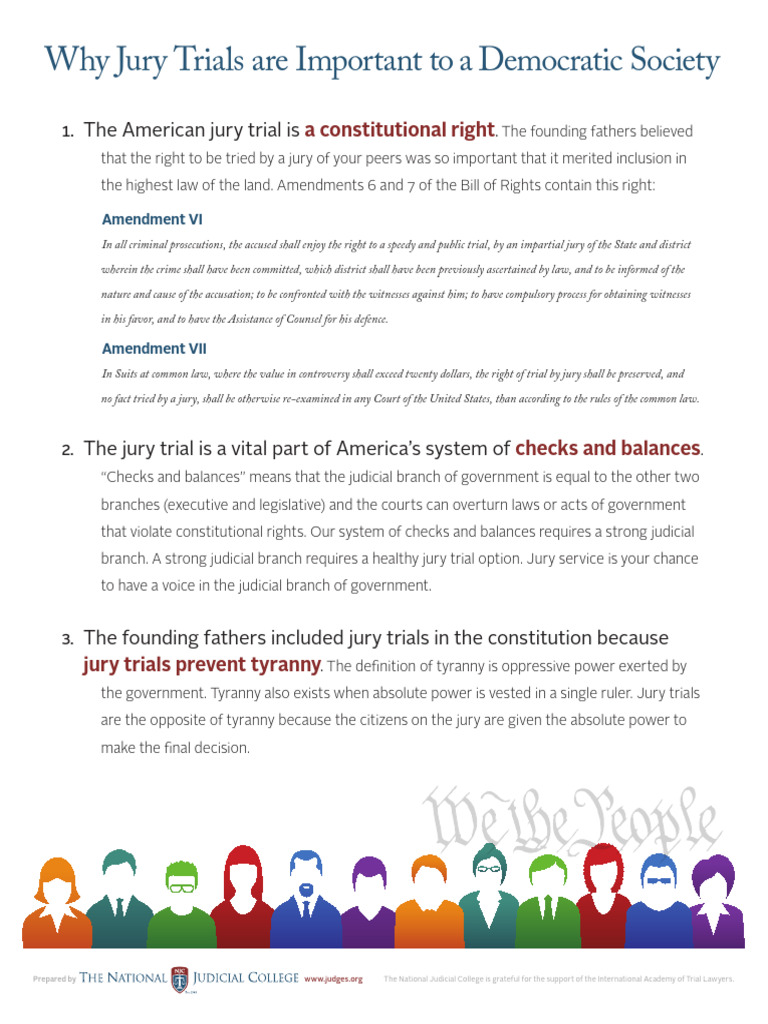 Why Jury Trials Are Important To A Democratic Society | PDF | Jury ...
