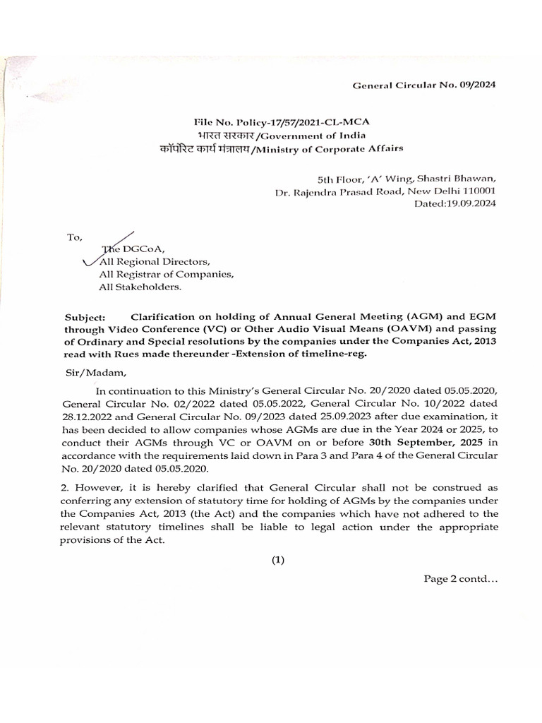 General Circular 20240919 | PDF