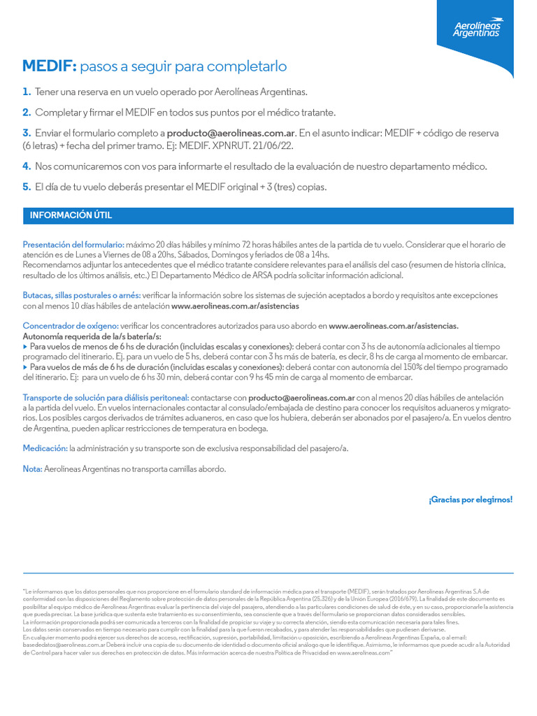 Medif | PDF | Pasajero | Especialidades Medicas