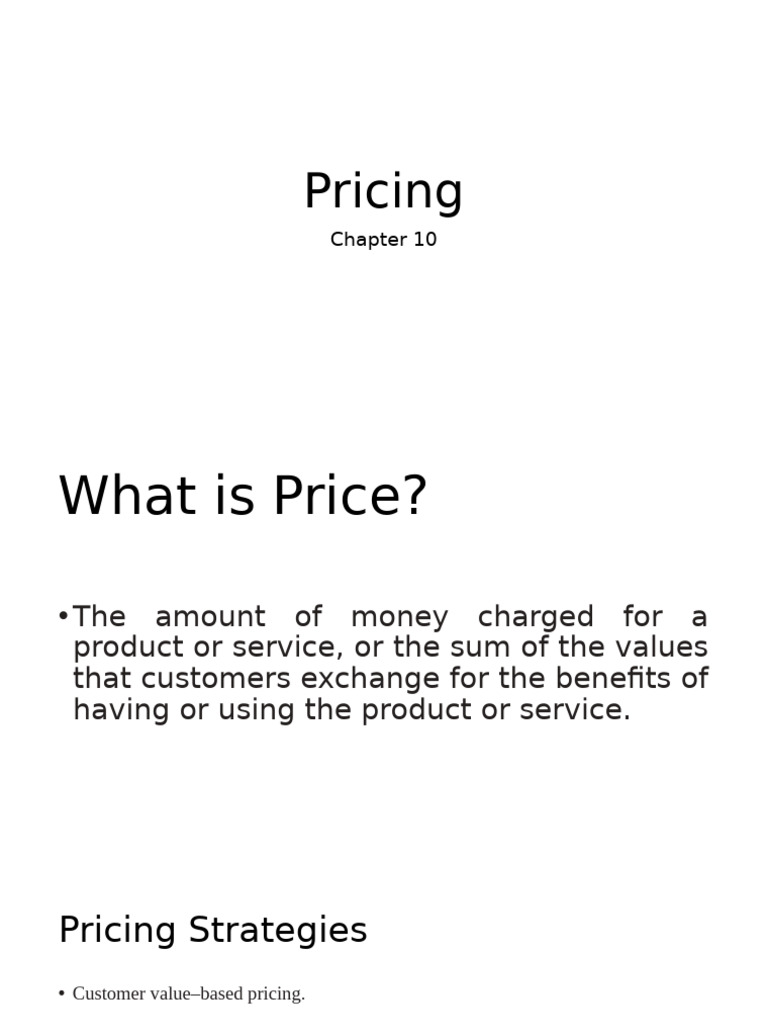Effective Pricing Strategies Explained | PDF