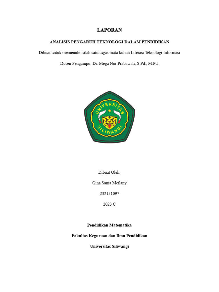 Laporan Lti Gina Sania | PDF