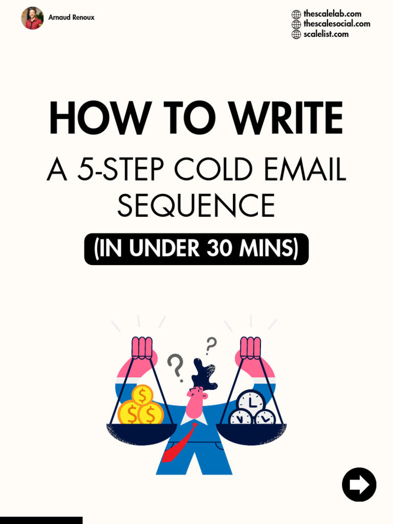 How To Write A 5 Step Cold Email Sequence in Under 30 Min 1703771225 | PDF