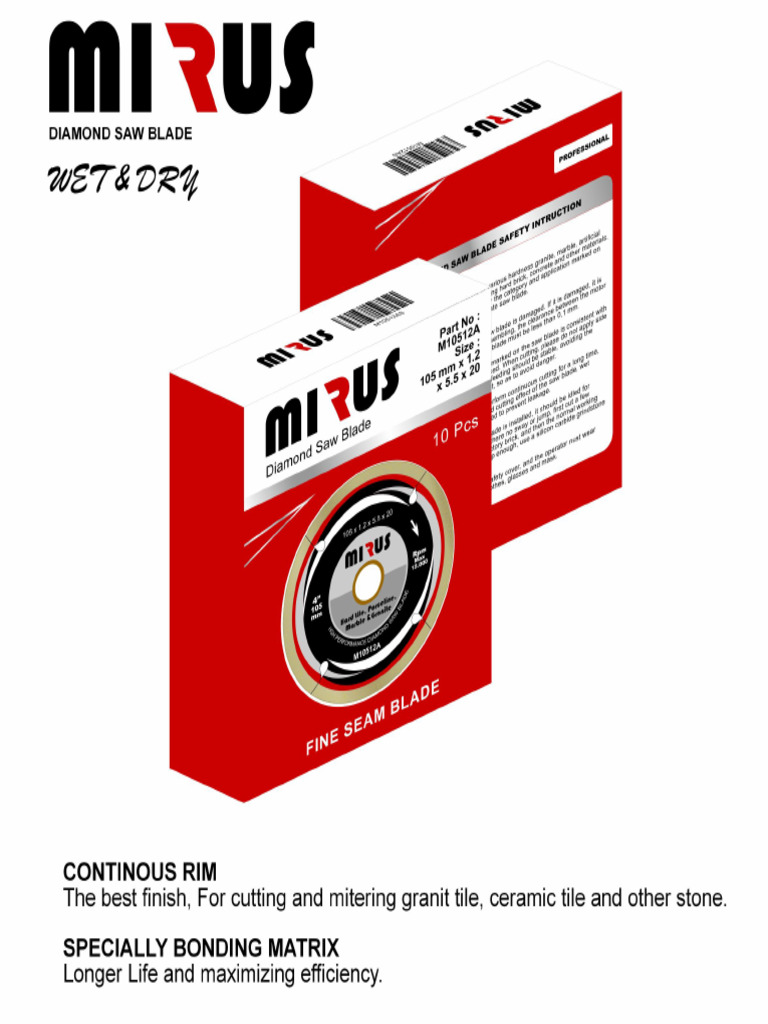 MIRUS Mata Potong Diamond Untuk Granit Premium 3 | PDF