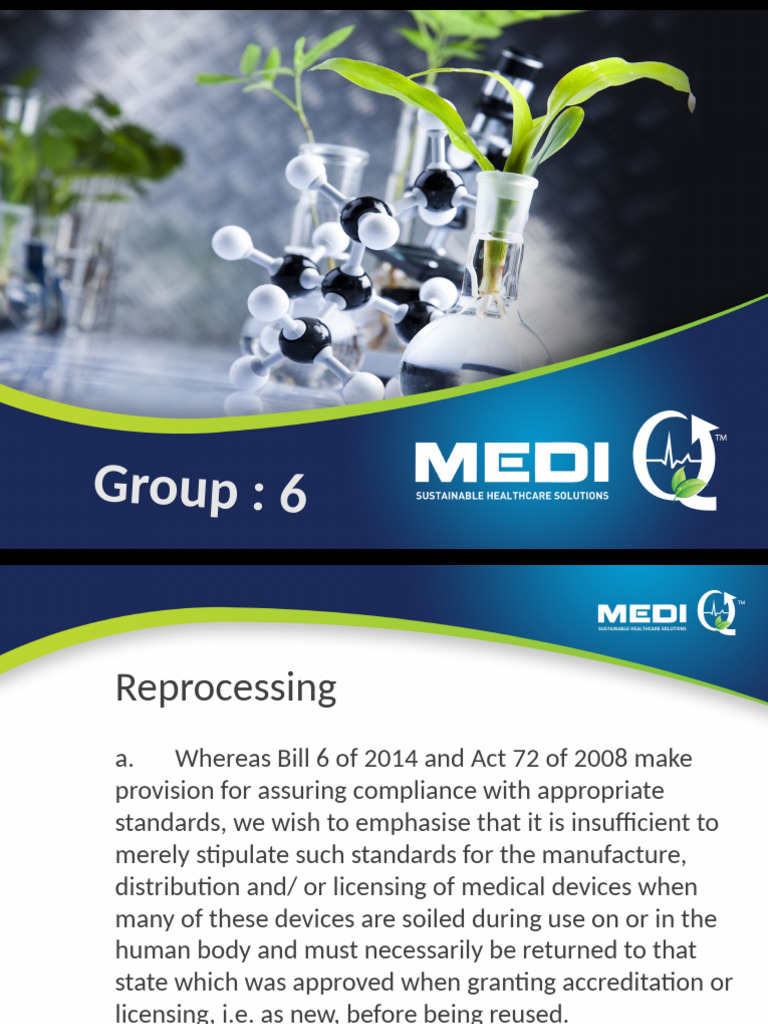 Medical Device Reprocessing Standards | PDF | Waste Management ...