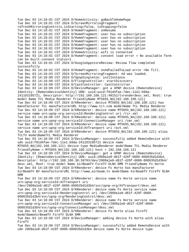 ourlog_1300 | PDF | Computing | Communications Protocols
