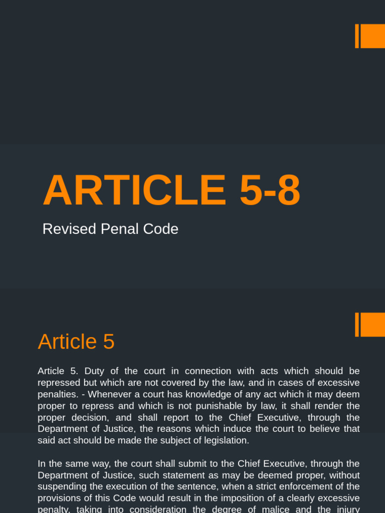 Luzon Lectures - RPC Article 5 8 | PDF | Treason | Crimes
