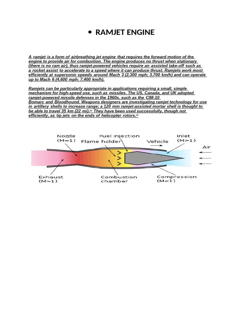 RAMJET ENGINE | PDF | Jet Engine | Engines