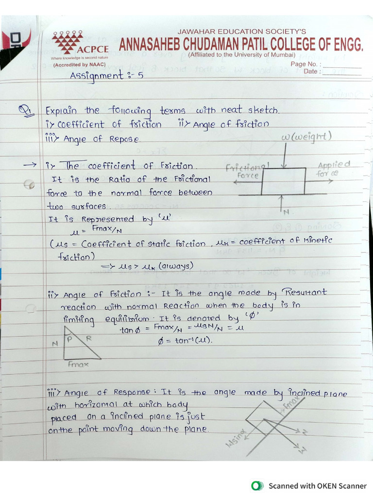 Mech. Assignment 5 | PDF