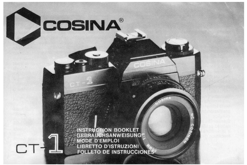 COSINA Camera Manual Explains Professional Camera Features | PDF ...