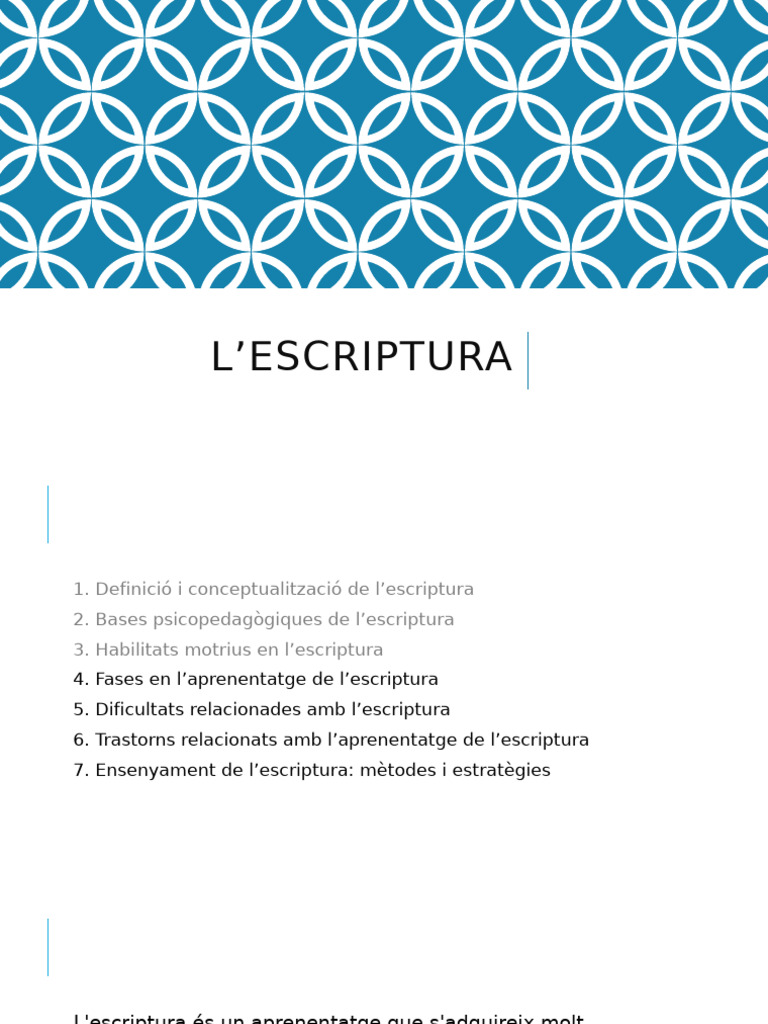 Tema 5 LE Escriptura | PDF