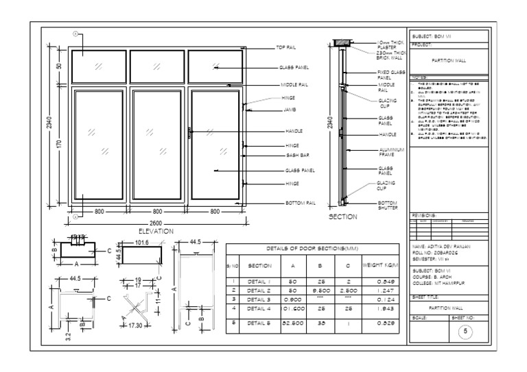 partition wall | PDF | Buildings And Structures | Building Technology