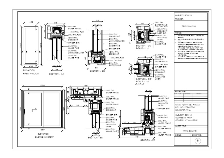 Triple Glazing-Model | PDF | Building Engineering | Transparent Materials