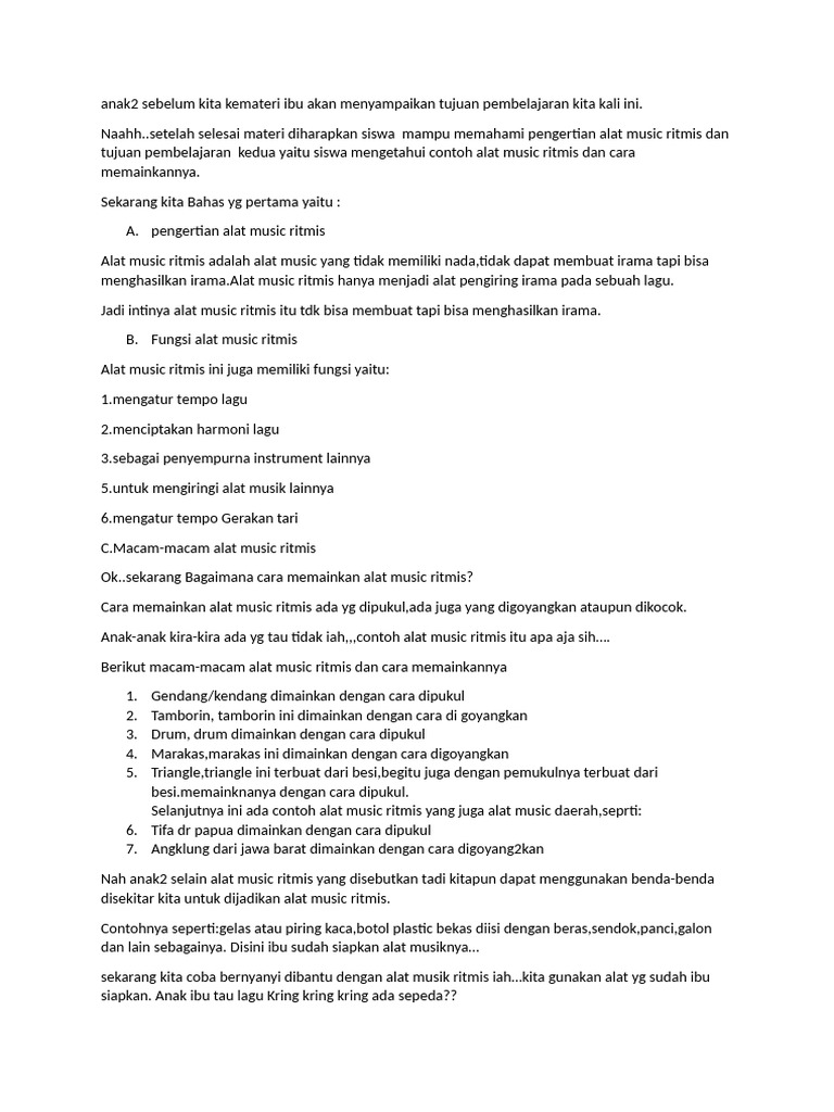 Materi SBDP Seni Musik | PDF