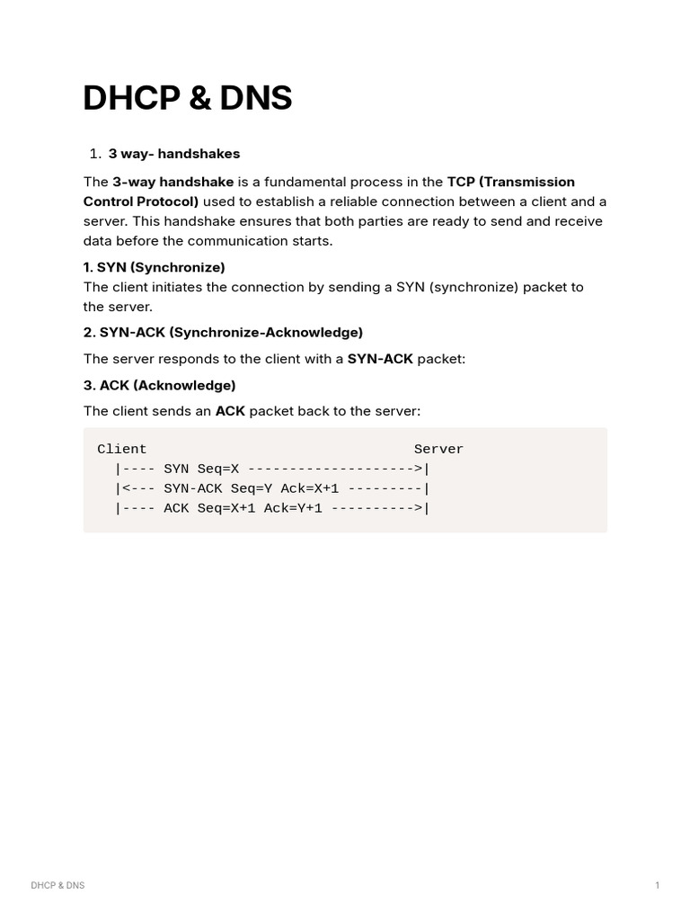 DHCP_and_DNS_1733643547 | PDF | Domain Name System | Transmission Control Protocol