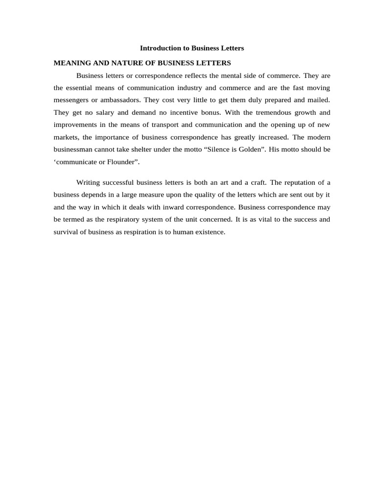 Essentials of Effective Business Letters | PDF