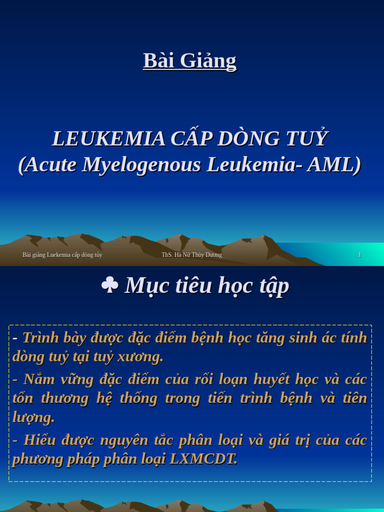 Leukemia Cap Dong Tuy | PDF