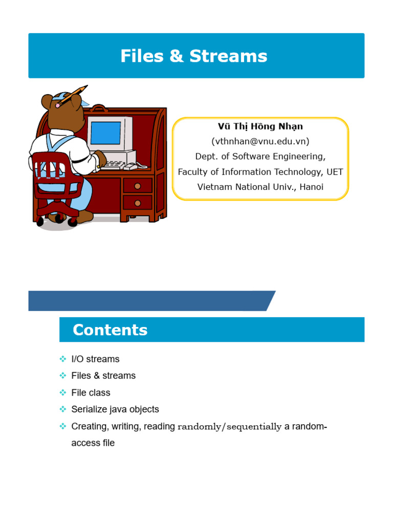 Java I/O Streams and File Handling Guide | PDF | Computer File ...