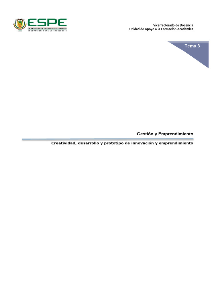 Gesty Empr - Tema 3 | PDF | Creatividad | El pensamiento de diseño