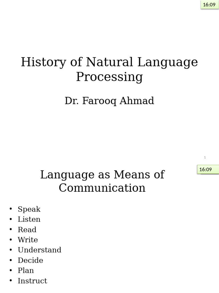 2A-History of NLP | PDF | Semantics | Ambiguity