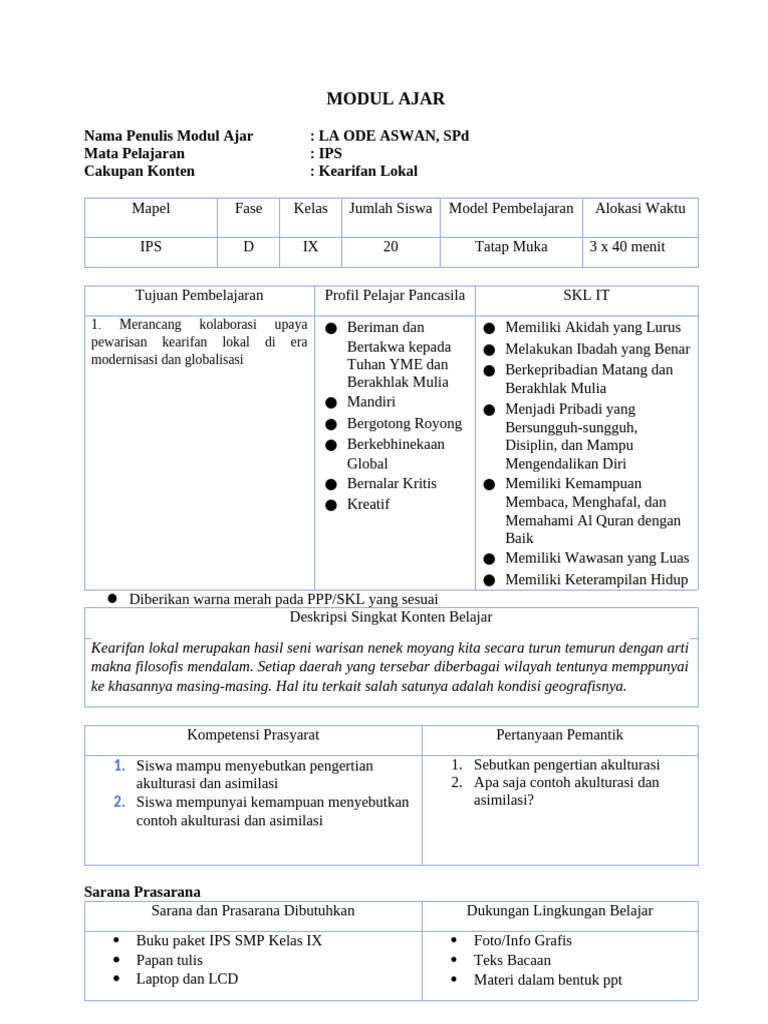 A. MODUL AJAR Pert 8 | PDF