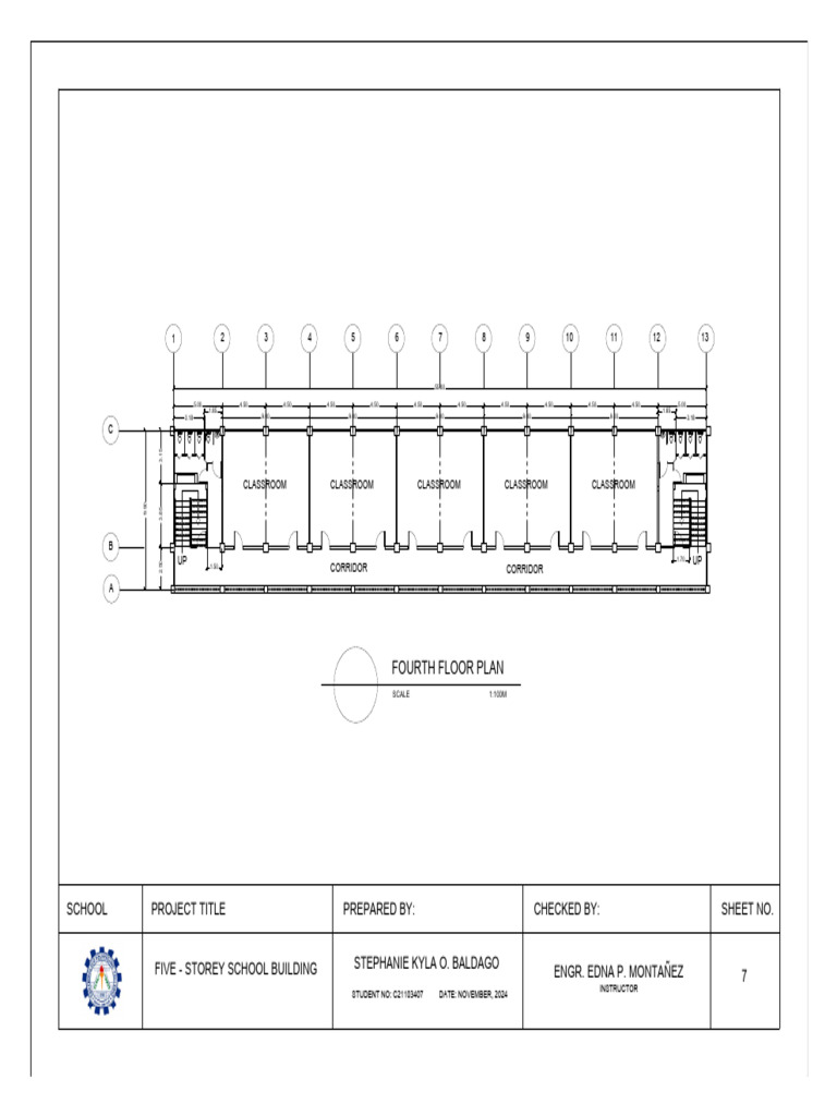 Five-Storey School Building Plan | PDF