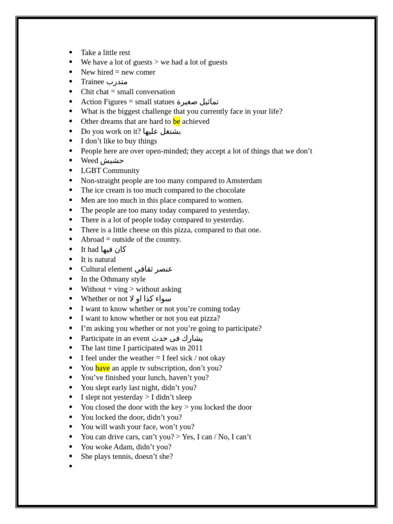 English Language Phrases and Expressions | PDF