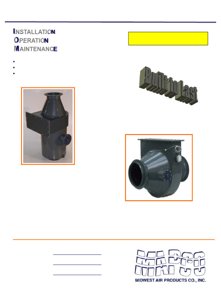 Mist_Eliminator_Manual (1) | PDF | Duct (Flow) | Pump