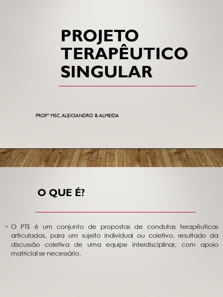 Projeto Terapeutico Singular-1 | PDF