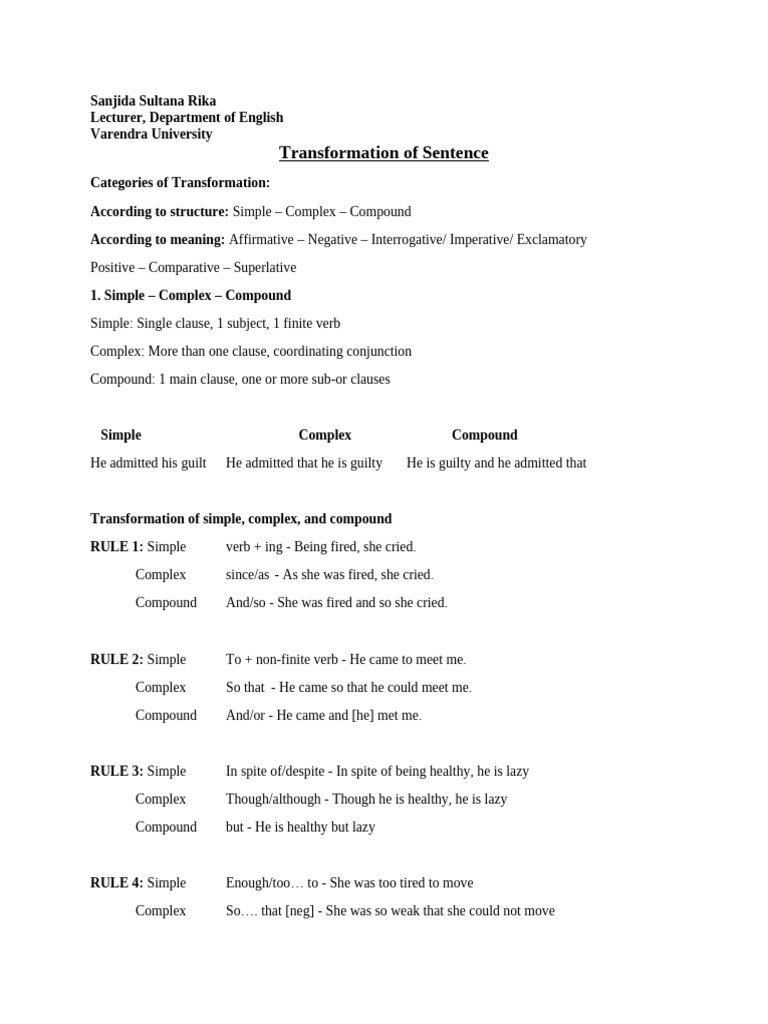 Sentence 1 | PDF | Verb | Syntax